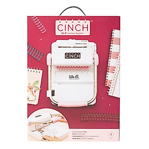 We R Memory Keepers, Cinch Book Binding Machine 2, Pink/White, Easy to Use Design with Slide Ruler, Compatible with Wire or Spiral Coils, Make Professional Books, Notebooks, Calendars and More