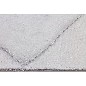 Autofiber Zeroedge Detailing Towel (Pack of 5) Edgeless Microfiber Polishing, Buffing, Window, Glass, Waterless, Rinseless, Car Wash Towels (White)