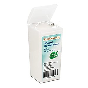 SmileGoods Waxed Dental Tape, 100 yds, Mint Flavored