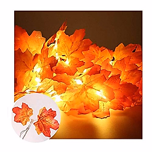 LIUPENGWEI Christmas String Lights, 3M, 20 LED Fairy Lights Theme Maple String Lights Home Decoration Fall Garden Garden Ghost Light