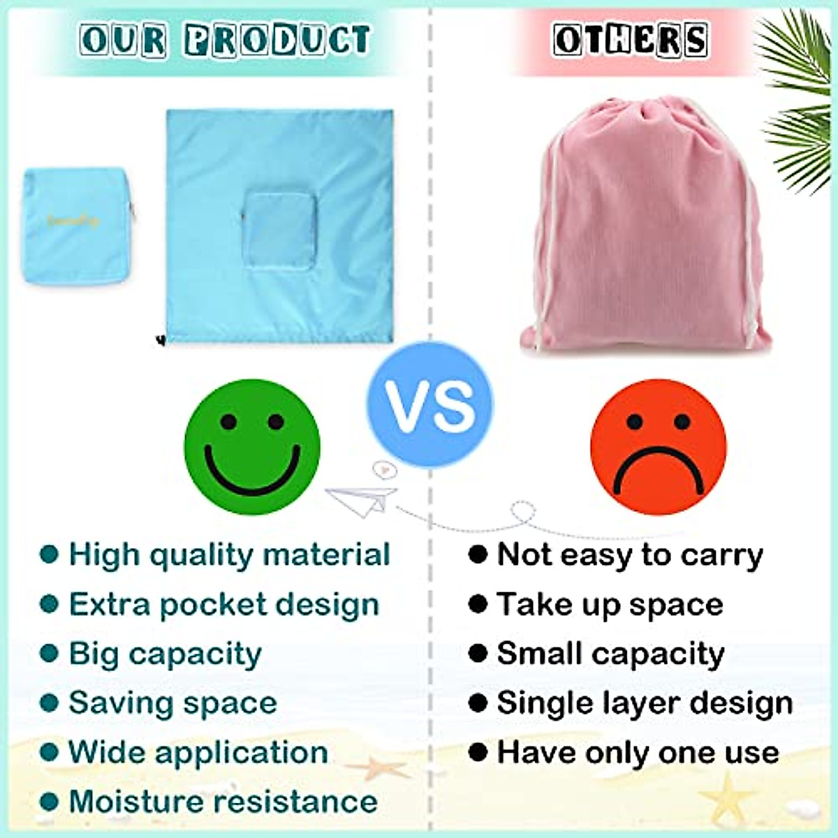 Shappy 3 Pieces Travel Laundry Bag Large Dirty Clothes Bags for Traveling Lightweight and Expandable Luggage Laundry Bag with Drawstring Closure and Zipper, Blue Gray Black, 20 x 21 Inch