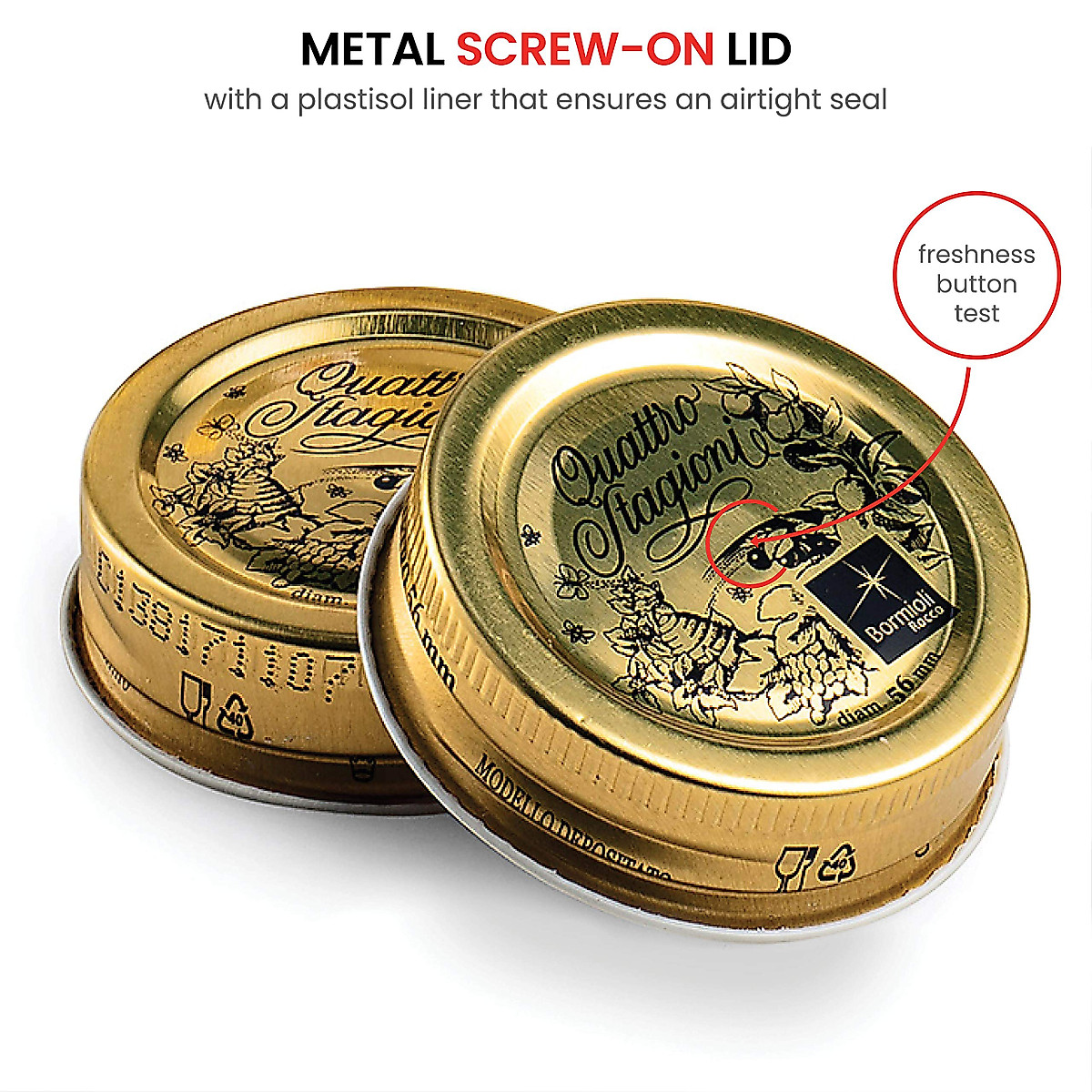 Bormioli Rocco naaa Rocco Quattro Stagioni Small Glass Mason 5 Ounce Mini Jars (12-Pack), 12 Pack