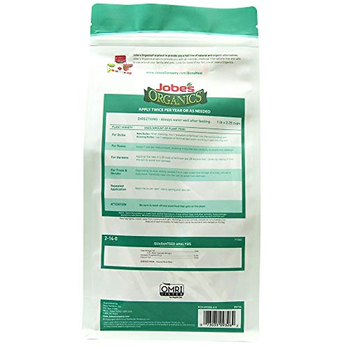 Jobe’s Organics 09326, Plant Food, Bone Meal, 4lbs