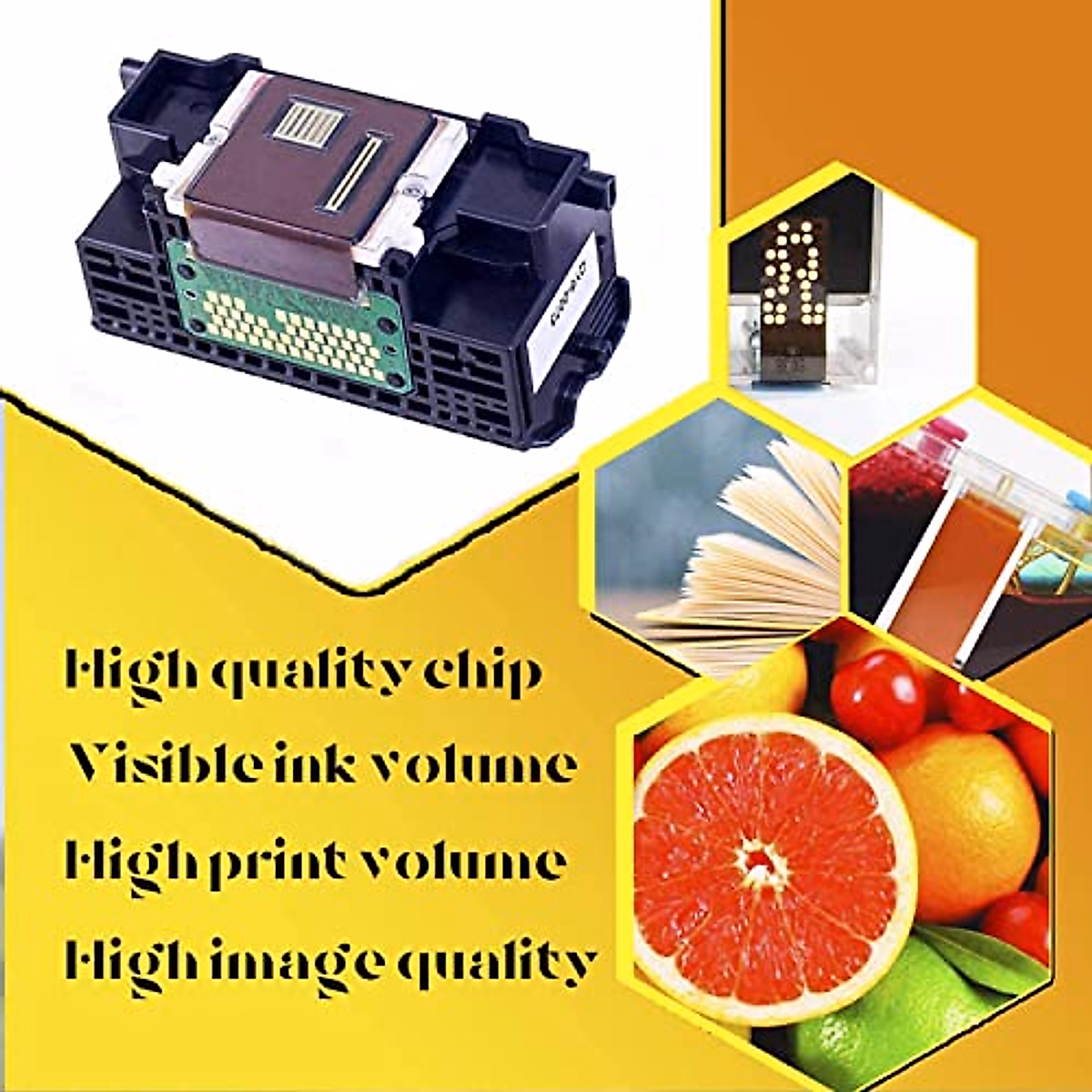 AceInk QY6-0083 Printhead Print Head Compatible with Canon MG6310 MG6320 MG6350 MG6380 MG7120 MG7150 MG7180 iP8720 iP8750 iP8780 MG7140 MG7550 Printer