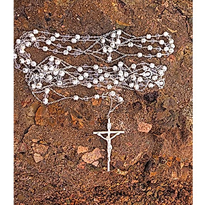 Silver Plated Deluxe Wedding lasso crystal with Jesus christ and virgen de guadalupe in a Premium gift box - lazo para bodas - Lazo de bodas de iglesia para novios - lasso for wedding ceremony - wedding lasso catholic set