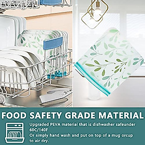 10 Pack Dishwasher Safe Reusable Food Storage Bags,Leakproof Reusable Freezer Bags(3 Reusable Gallon Bags,4 Reusable Sandwich Bags,3 Reusable Kids Snack Bags) for Snack Meat Food Fruit Cereal-BPA FREE
