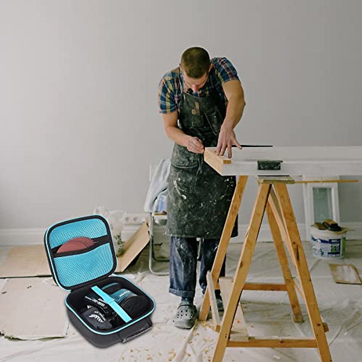 Khanka Hard Storage Case Replacement for Makita XOB01Z 18V LXT Lithium-Ion Cordless 5" Random Orbit Sander, Case Only