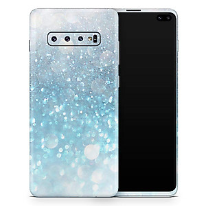DesignSkinz Unfocused Abstract Blue Rain Protective Vinyl Decal Wrap Skin Cover Compatible with The Samsung Galaxy S20 (Screen Trim & Back Glass Skin)