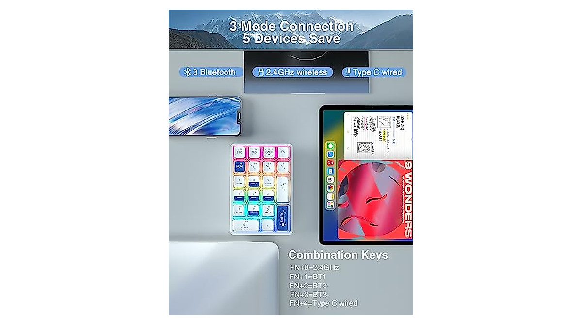 SOLAKAKA K21 RGB Wireless Mechanical Numpad