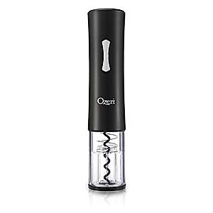 Ozeri Gusto Electric Wine Opener, Black