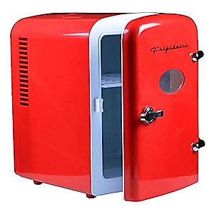 Frigidaire EFMIS129-RED Mini Portable Compact Personal Fridge Cooler, 1 Gallons, 6 Cans