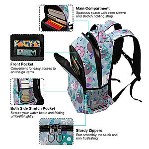 Animals Llama Sloth Dinosaur Backpack for Students Boys Girls School Bag Travel Daypack Rucksack