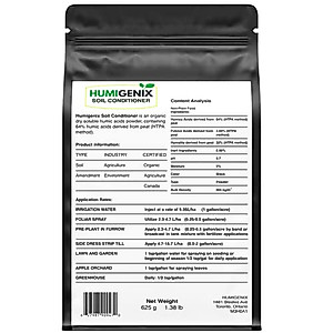 Humic Acid for Plants - Organic Soil Conditioner Fertilizer for Garden, Lawn and Vegetable Crops. (40K sqft Per Bag)