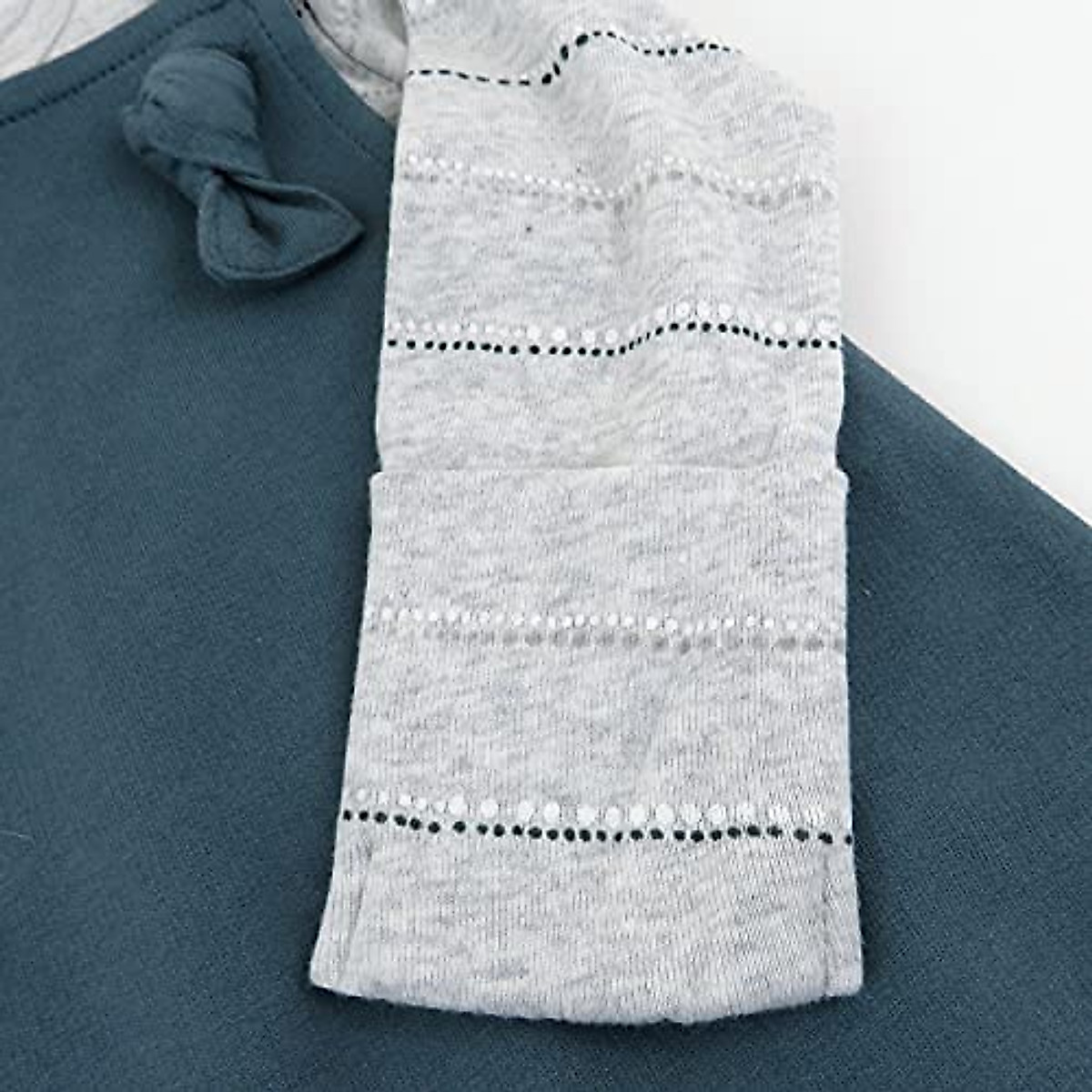HonestBaby Baby Boys' 2-Piece Organic Cotton Overall & Top Set (Legacy), Gray Slate, Newborn