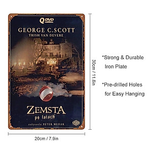 The Changeling Professional Tin Poster- Ideal Wall Decor for Bars, Cafes, Offices, Restaurants, Homes, Gardens, Shops, Clubs - 12 X 8 Inches