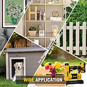 Alloyman 18 Gauge Nail Gun Battery Powered, 2 in 1 Cordless Brad Nailer/Electric Stapler with 2.0Ah Battery and Charger,1000pcs Nails and 500pcs Staples Included for Home Improvement & Woodworking