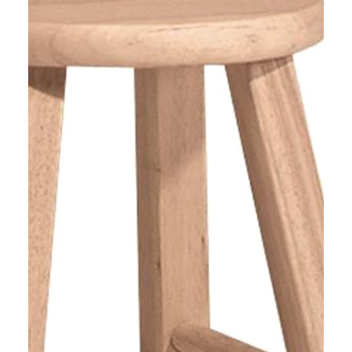 International Concepts 18-Inch Round Top Stool, Unfinished
