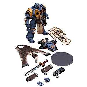 HiPlay JoyToy Warhammer 40K Collectible Figure: Primaris Space Marines Space Wolves Bladeguard Veteran 1:18 Scale Action Figures JT2795 (Space Wolves JT2795)
