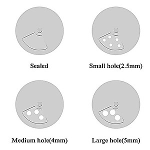 Accmor 2pcs Salt and Pepper Shakers,Stainless Steel Shaker for Salt Powder Sugar Cinnamon Pepper, Spice Dispenser with Adjustable Pour Holes,Red