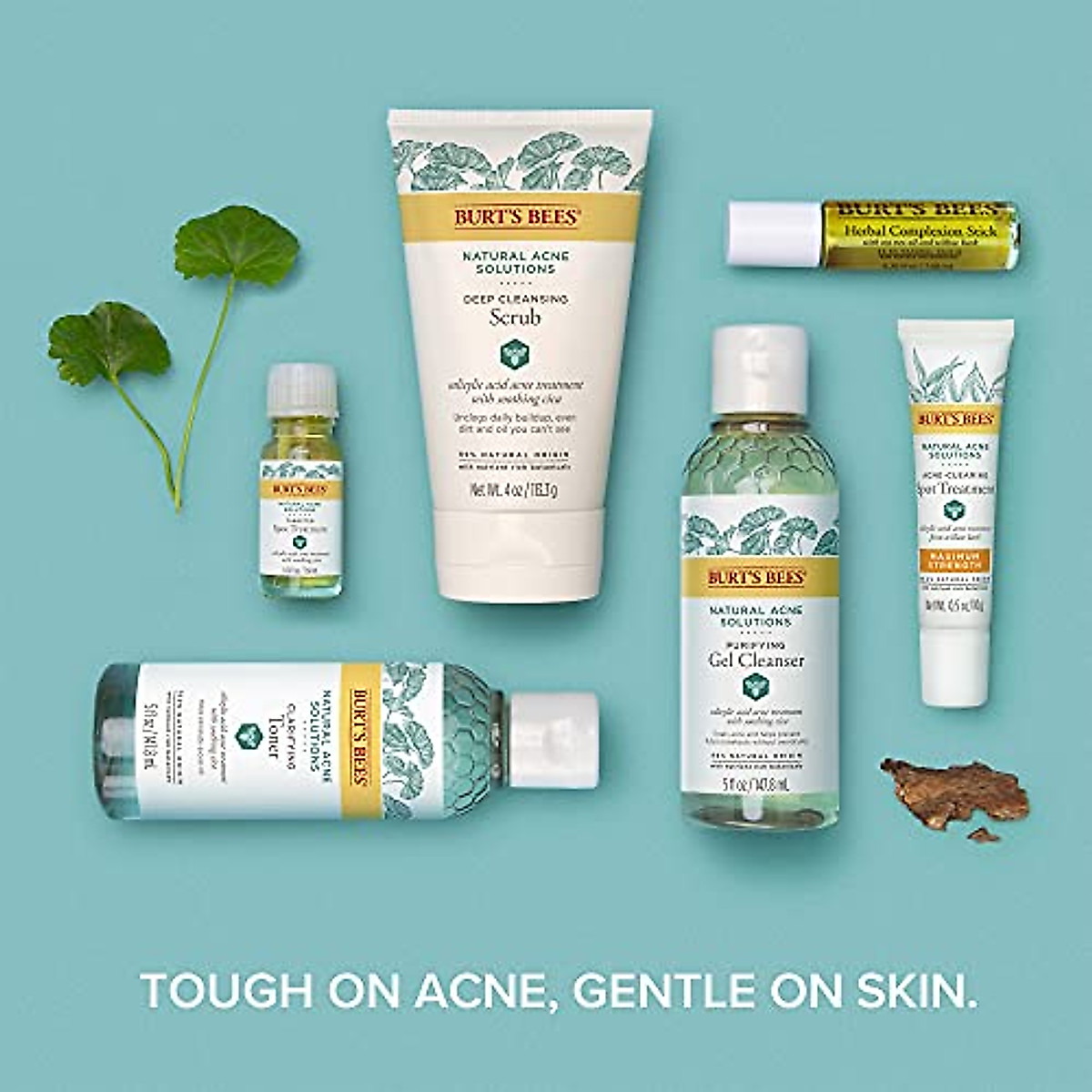 Burt's Bees Natural Acne Solutions Targeted and Minimizing Spot Treatment for Oily Skin, 0.26 Oz (Package May Vary)