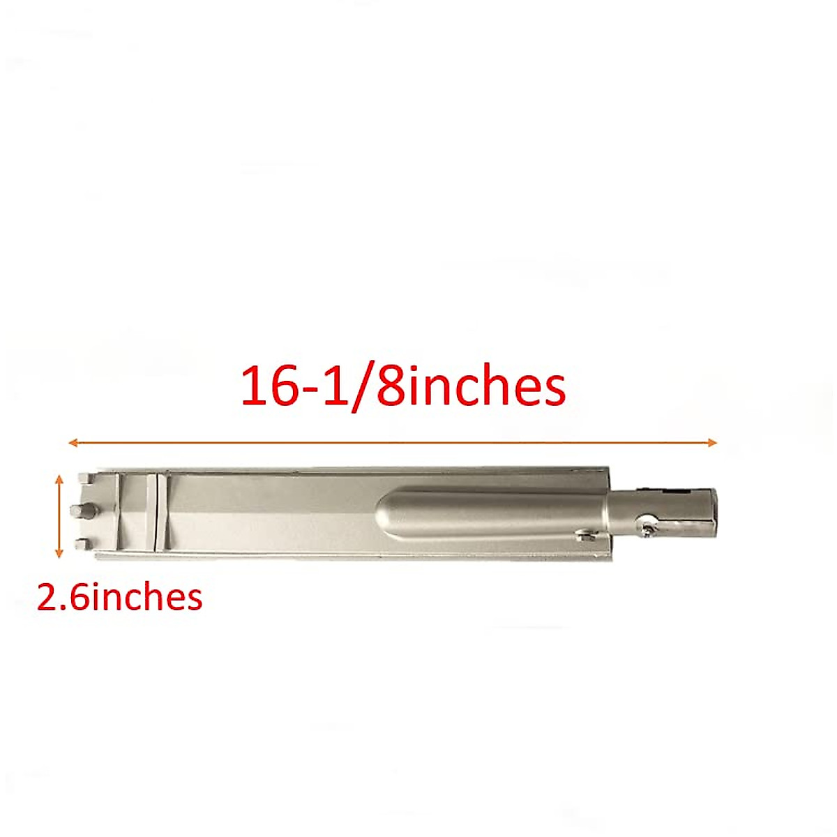 Heavy Duty Cast Stainless Steel 304 Gas Grill Burner Replacement Parts Outdoor Premium Gas BBQ Grill Burner for Bull Lion Cal Flame Blaze Aussie Bakers Chefs Turbo Coyote Jenn Air Nexgrill Charbroil