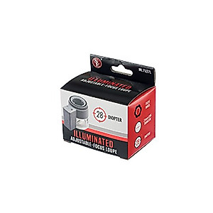 SE ML7527L Illuminated Adjustable-Focus Loupe with 8X Magnification