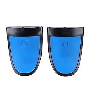 Dancal L2 R2 Controller Extenders Buttons Extension Trigger Soft Touch Extended Grips for PS4 (Blue)