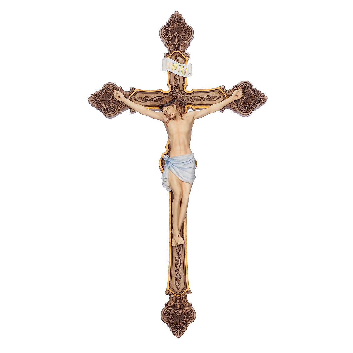 Joseph's Studio by Roman - Collection, 20.25" H Crucifix, Made from Resin, High Level of Craftsmanship and Attention to Detail, Durable and Long Lasting