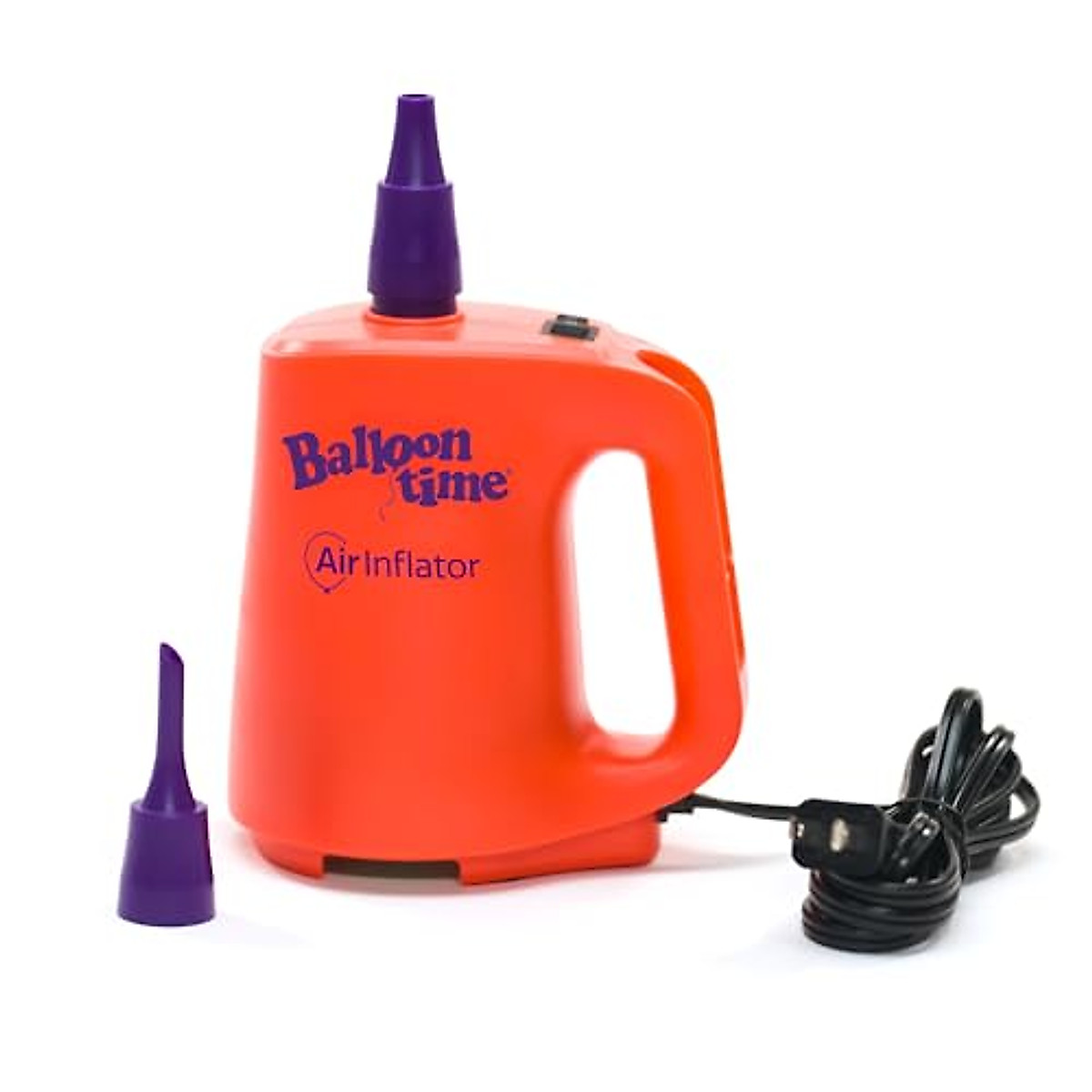 Balloon Time Electric Air Inflator and Deflator - Powerful Portable Electric Air Pump for Balloons, Balloon Arch, Party Decorations, Inflatables, and Air Mattresses