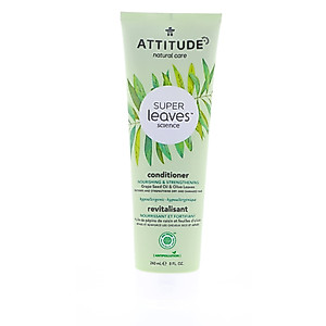 Attitude, Super Leaves Science, Natural Conditioner, Nourishing & Strengthening, Grape Seed Oil & Olive Leaves, 8 oz (240 ml)