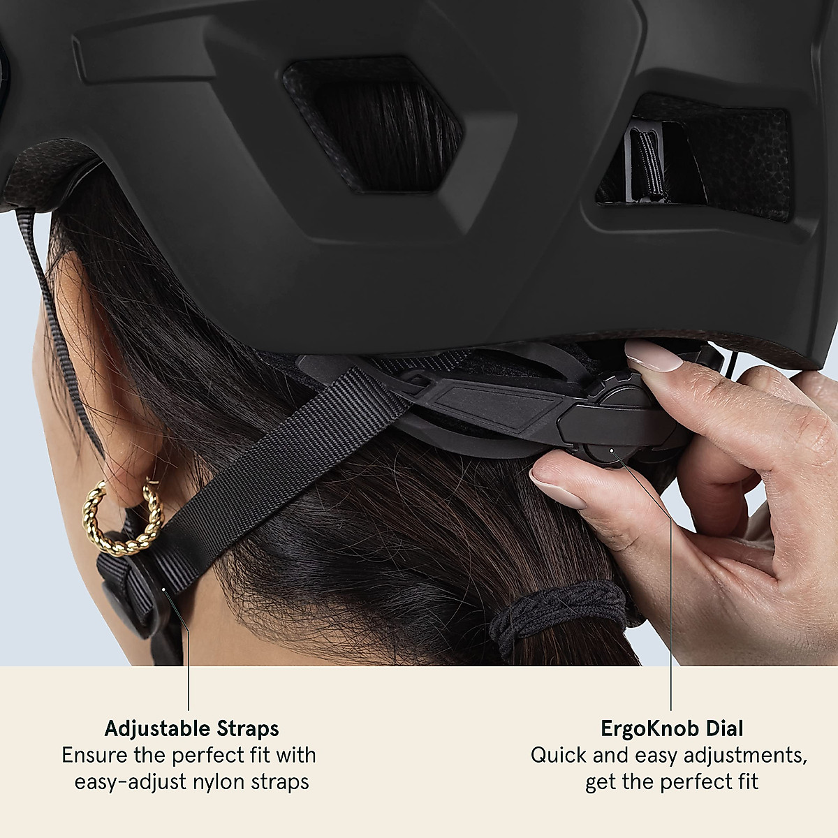 Retrospec Rowan Mountain Bike Helmet for Adults - Dirt Cycling Bicycle Helmets for Men & Women – Adjustable Size, Lightweight & Breathable - Matte Black