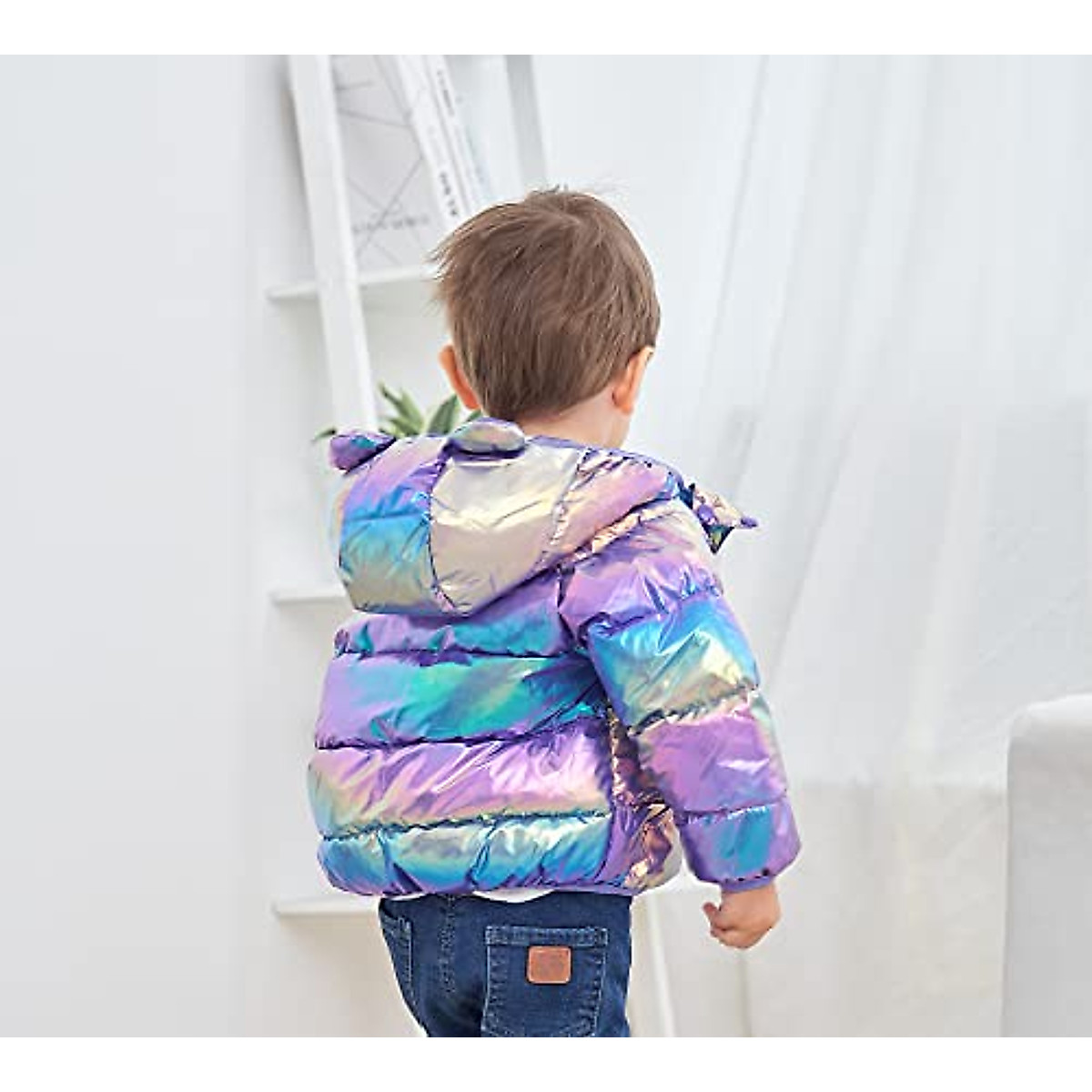 UNICOMIDEA Baby Girl Clothes 12-18 Months Cute Baby Winter Coat Long Sleeves Infant Zipper Jackets Size 18M Puffer Outerwear Coats Fashion Baby 1st Holiday Jacket