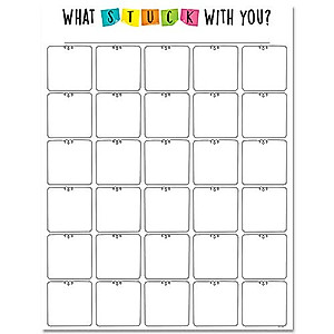 Creative Teaching Press Core Decor What Stuck with You? Charts with a Purpose (10190)