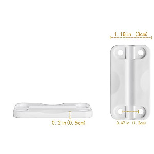 LBB-Parts Cooler Hinges for Igloo Cooler, Igloo Cooler Replacement Hinges, High Strength Igloo Cooler Hinges, Igloo Cooler Plastic Hinges for Ice Chests (2)