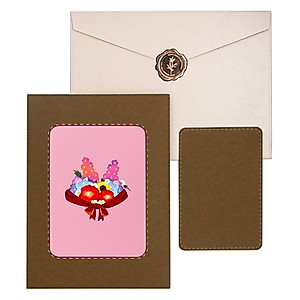 Ribbli Flowers Bouquet Birthday Card - 3D Greeting Pop Up Card,Anniversary Card,Flower Card,Mother's Day,Thank You,Get Well,All Occasions,Flower Gifts For Her,Women,Wife,Girl,Mom,Daughter,Sister