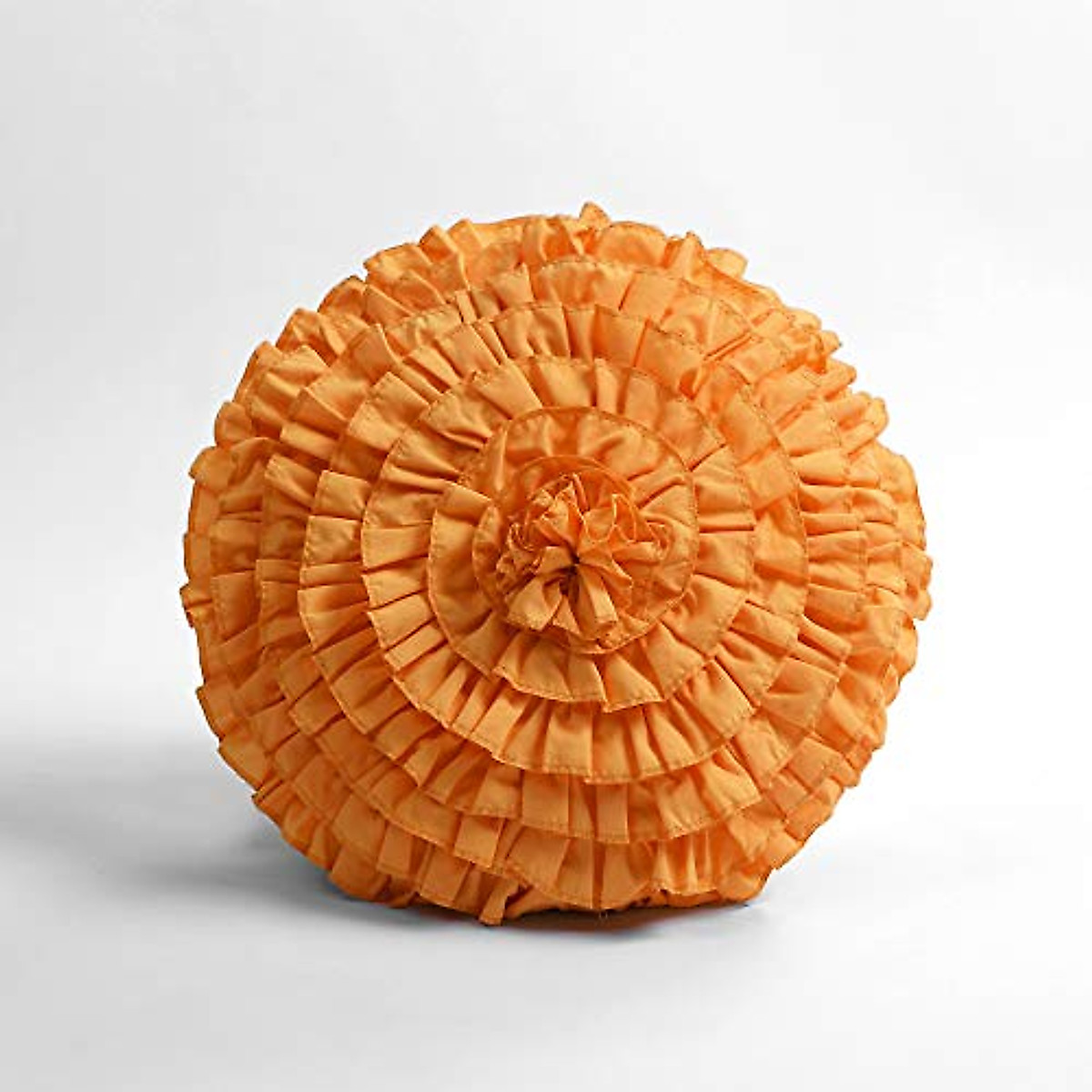 Lush Décor Harley Quilt Damask Pattern Reversible 5 Piece Bedding Set, King, Tangerine