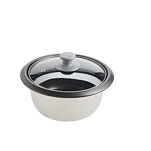 Servappetit 8 Cup Rice Cooker For Any Size Meal, Dishwasher safe, Removable Pot and Lid, Non-stick coating, Black