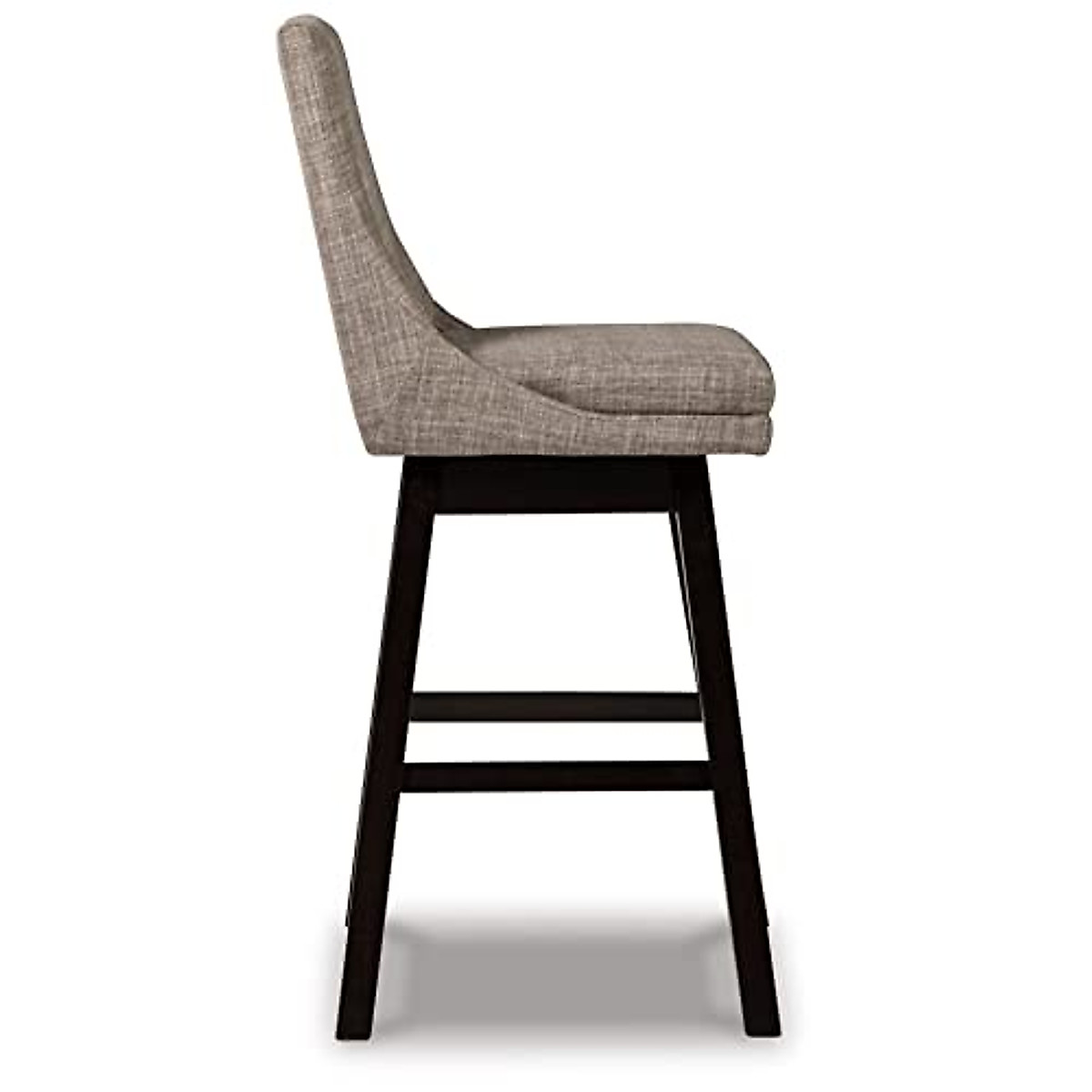 Signature Design by Ashley Tallenger 30" Upholstered Swivel Pub Height Barstool, Set of 2, Light Gray