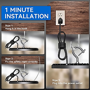 10 Pack UFO LED High Bay Light 200W, 30000 LM, 5000K Daylight, Commercial High Bay LED Shop Lights Fixture with 5' Cable US Hook for Warehouse Workshop Factory Barn Lighting