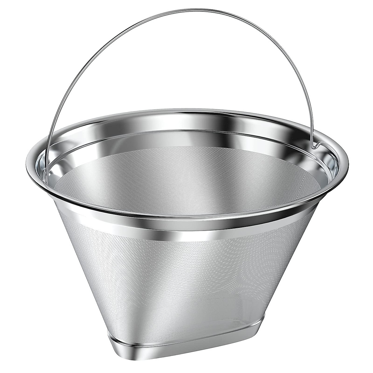 Stainless Steel Reusable Coffee Filter Compatible with Ninja Coffee Maker, 4 Cone Coffee Filters Coffee Basket, Permanent Coffee filters fit for Ninja CFP201 CFP300