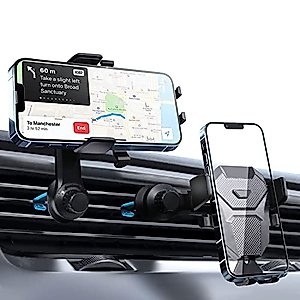 Kairiyard Phone Mount for Car, [Never Blocking Vent] Universal Car Phone Holder Mount 360° Rotatable Cell Phone Holder Car for Most Car and Mobile Phones iPhone