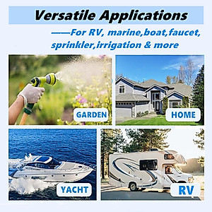 YOMILINK Fully Self-priming Water Pump, 110V 5.5 GPM 70 PSI, Automatic On-Demand Diaphragm Pump, for Kitchen, Bathroom RV, Marine Yacht, Lawn Garden, House, Fish Tanks, Small Fountains, Rain Barrels