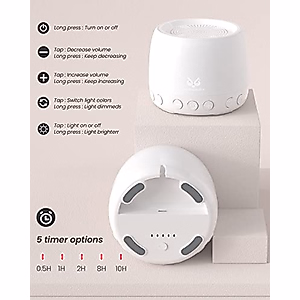 Somezeds Sound Machine with Nursery Night Light, Adult Kids Baby Sleep Sound Machine, White Noise Machine, Perfect for Home, Office, Travel, with 12 Soothing Sounds