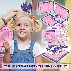 ATHENA FUTURES Potty Training Chart for Toddlers, Girls, & Boys, Sticker Chart for Potty Training, 4 Week Reward Chart, Certificate, Instruction Booklet, Reward Sticker Chart Kids Toilet Training