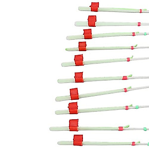 15Pcs Ice Fishing Rod Top Tip Portable Mini Winter Fishing Pole Tip Accessory Fishing Pole Tackle Tip