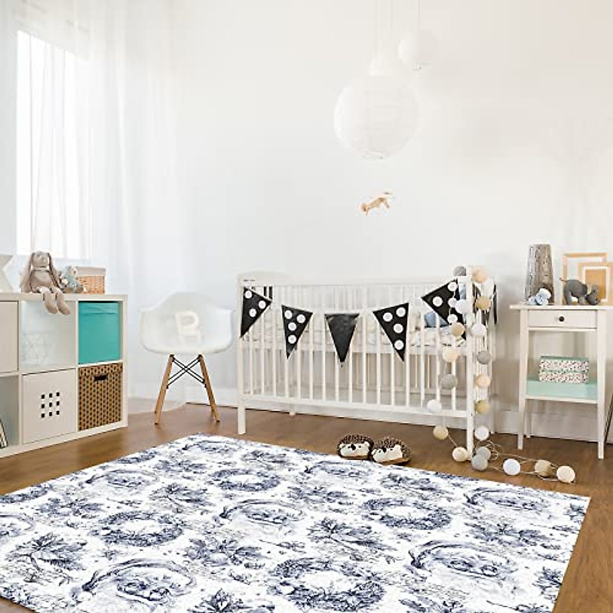 Rectangular Rug Living Room Area Rug - Geometric Art Christmas Poinsettia Wreath White Texture Carpet Non-Slip Backing Area Rug Indoor Rug Bedroom Playroom Carpet Floor Mat, 2'x3'