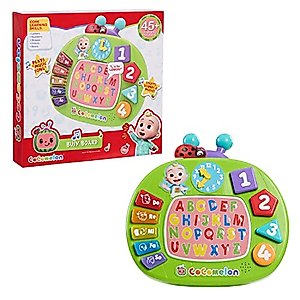 CoComelon Learning Melon Busy Board, Over 45 Phrases, Preschool Learning and Education, Kids Toys for Ages 18 Month, Amazon Exclusive Toy