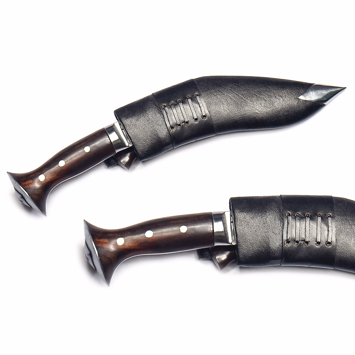 ESK GROUP Panawal Kukri Knife – 10 Inch Blade, 5 Inch Rosewood Handle with buffalo Leather Sheath and two small knives (Karda and Chakmak) - Handmade in Nepal