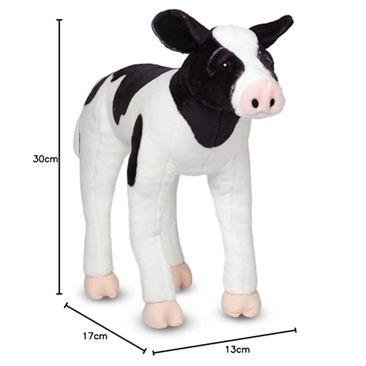 Melissa & Doug Giant Calf - Lifelike Stuffed Animal Baby Cow (2 feet tall)