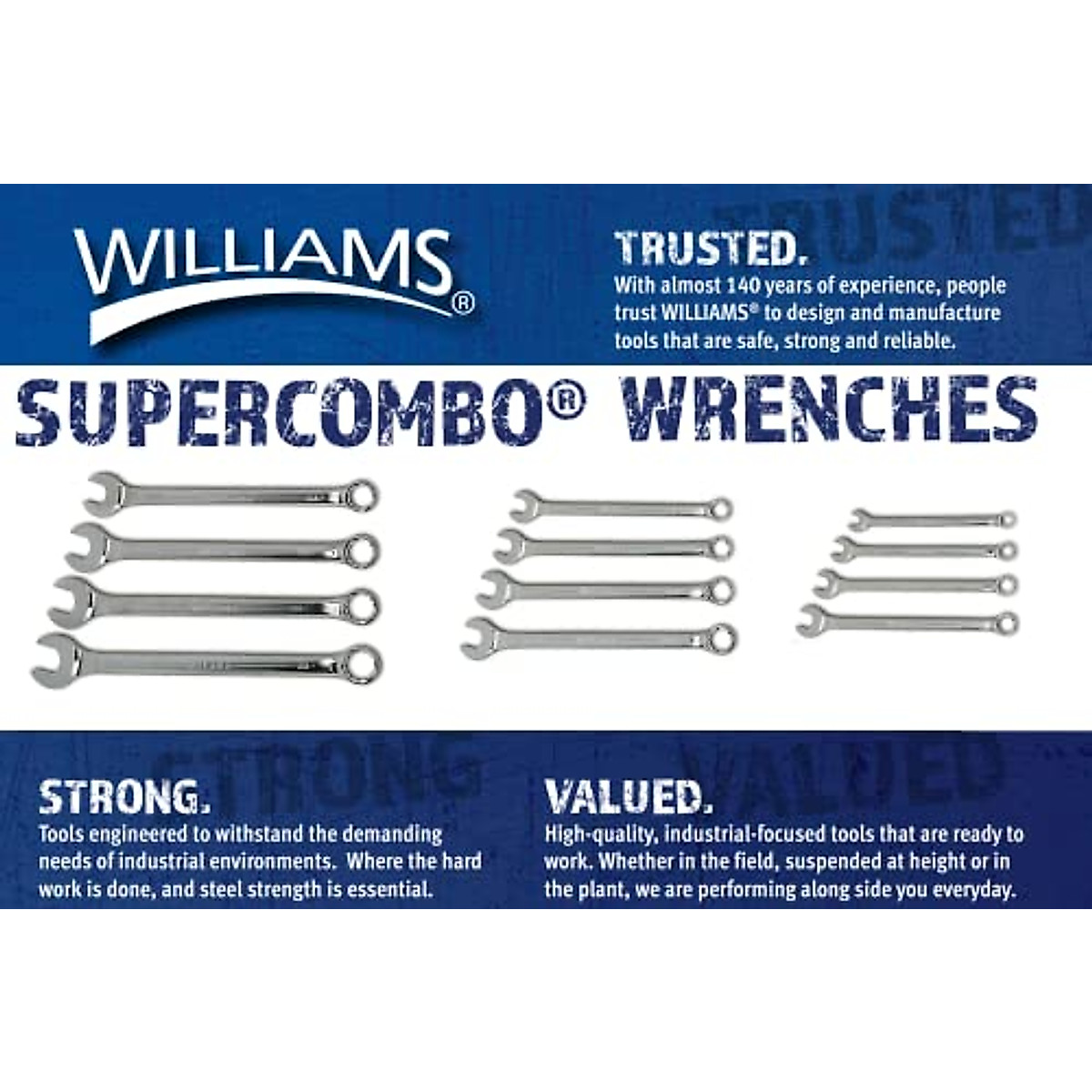 Williams 1216SC Super Combo Combination Wrench, 1/2-Inch